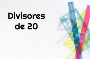 Divisores de 20 • Skoool